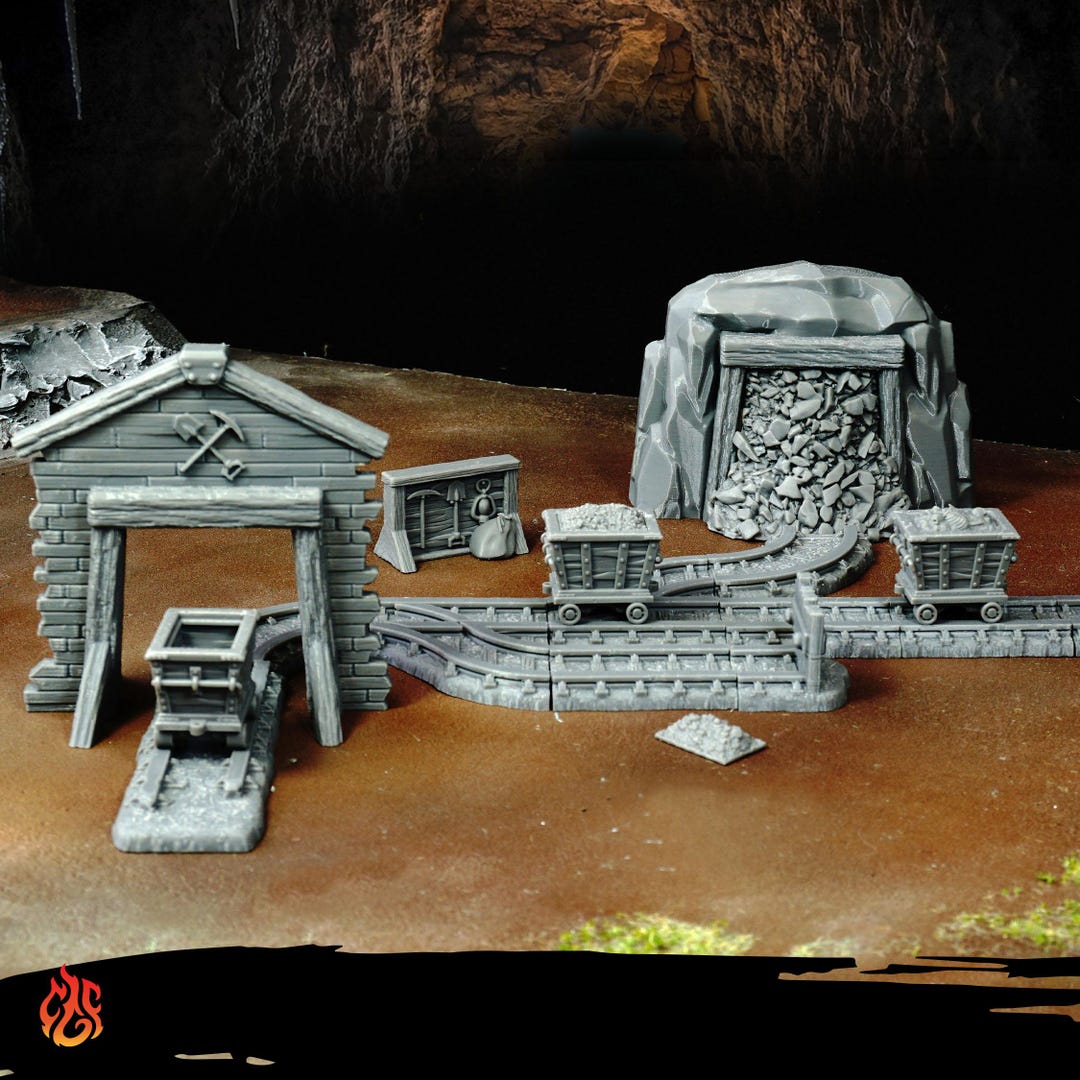 Abandoned Mines | RPG Terrain Pieces and Props for Dnd Tabletop Wargame ...