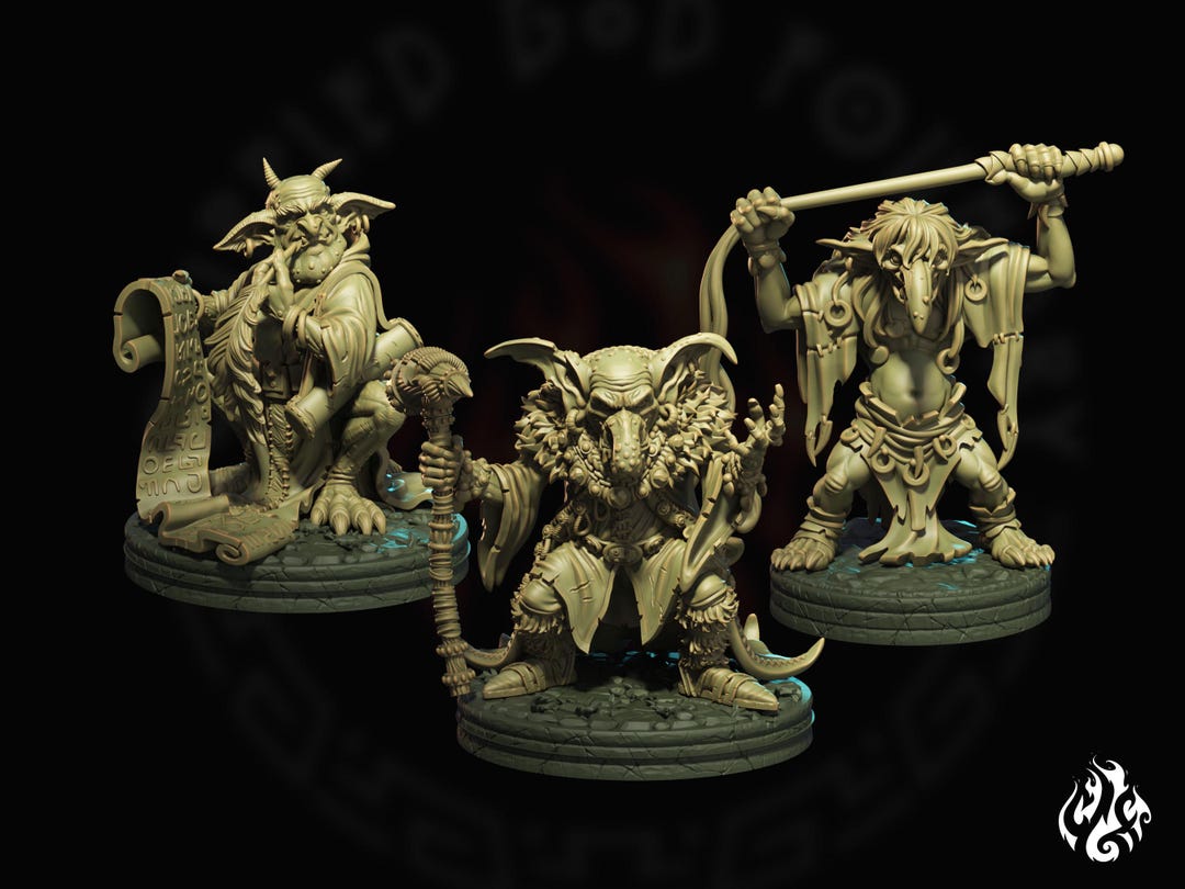 Goblin Council | RPG Miniatures for Dnd Tabletop Wargames | 32 Mm Scale ...