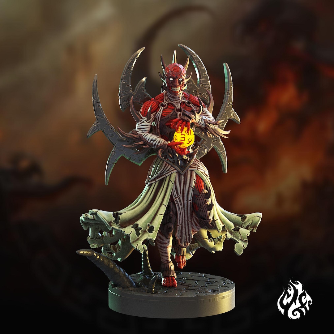 Demonologist | Miniature for Fantasy Rpg Tabletop Games, 28-32 Mm Scale ...
