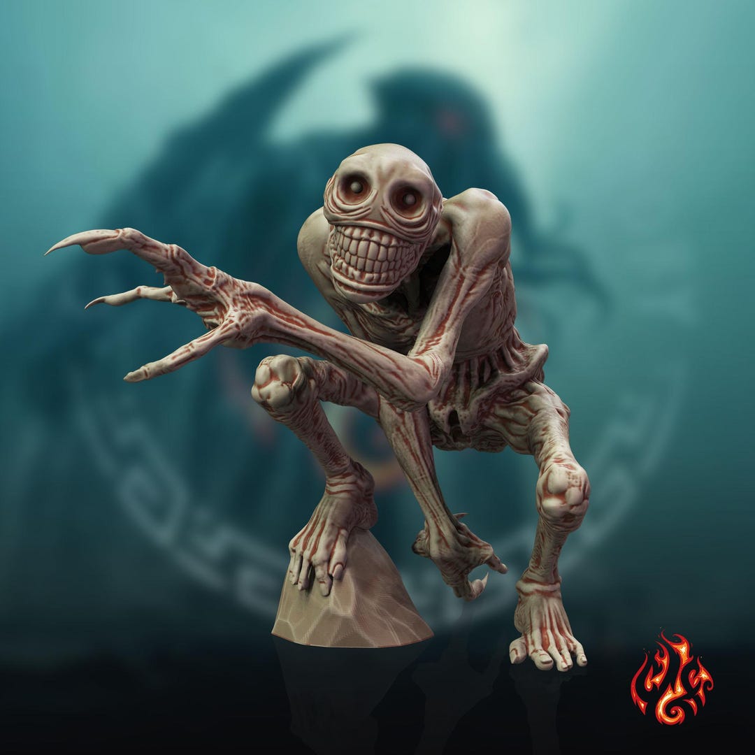 Ghoul | RPG Miniatures for Dnd Tabletop Wargames | 32 Mm Scale | F480 ...