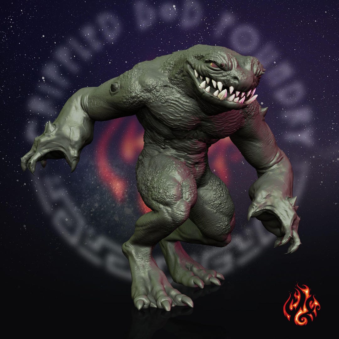 Star Slaad | Miniature for Fantasy Rpg Tabletop Games, 28-32 Mm Scale ...