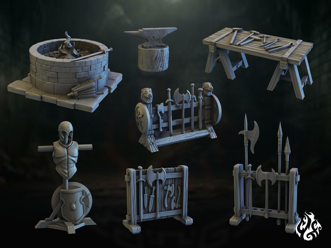 Armory | RPG Terrain Pieces and Props for Dnd Tabletop Wargame| 32 Mm ...