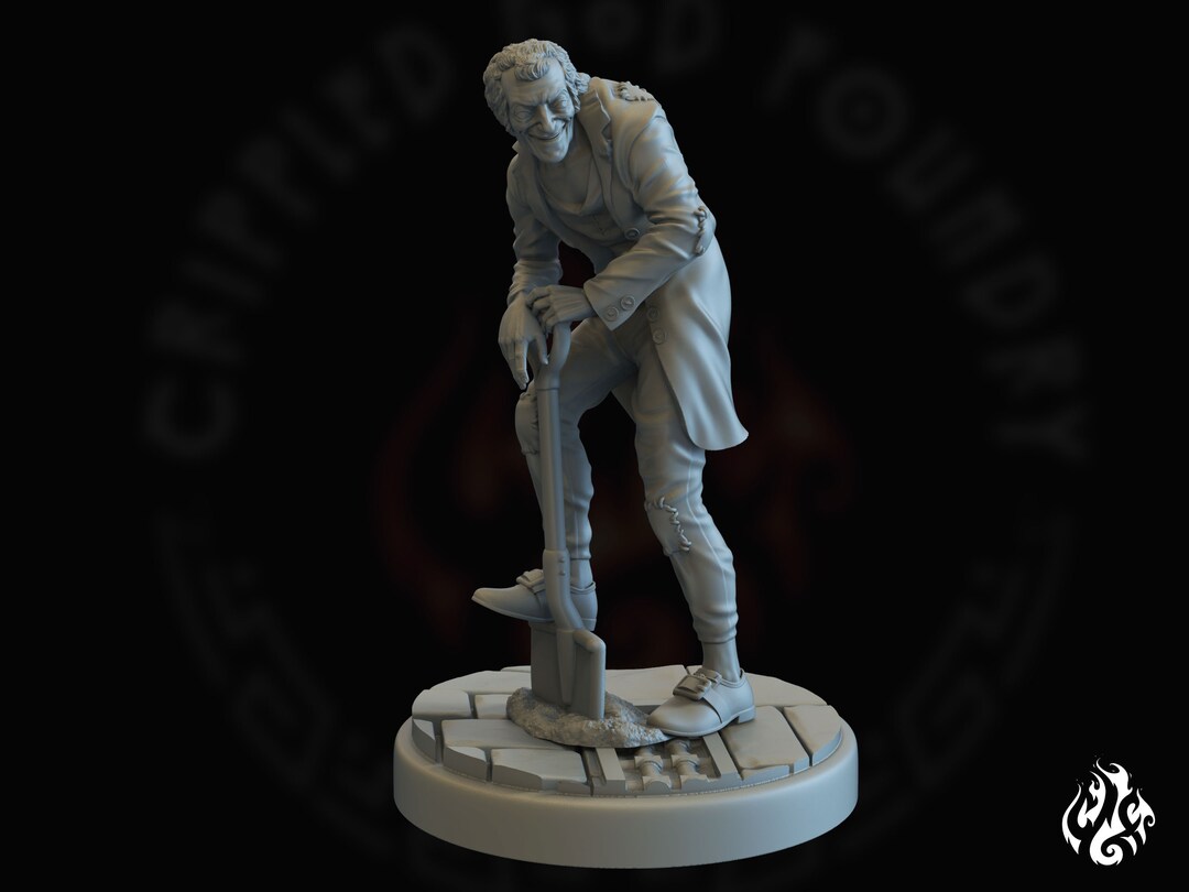 Gravedigger | Miniature for Fantasy Rpg Tabletop Games, 28-32 Mm Scale ...