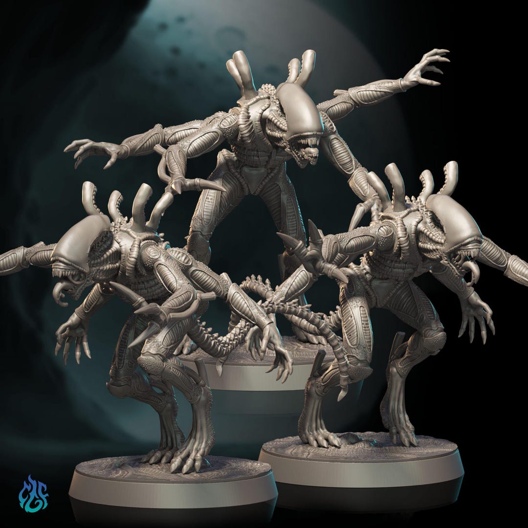 Xenomorphs Nilvorax Broodlings | Miniature for Sci Fi, Rpg, Tabletop ...