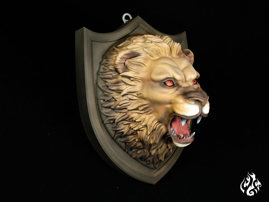 Monster Trophies: Dire Lion | Fantasy Collectible Wall Display, Room ...