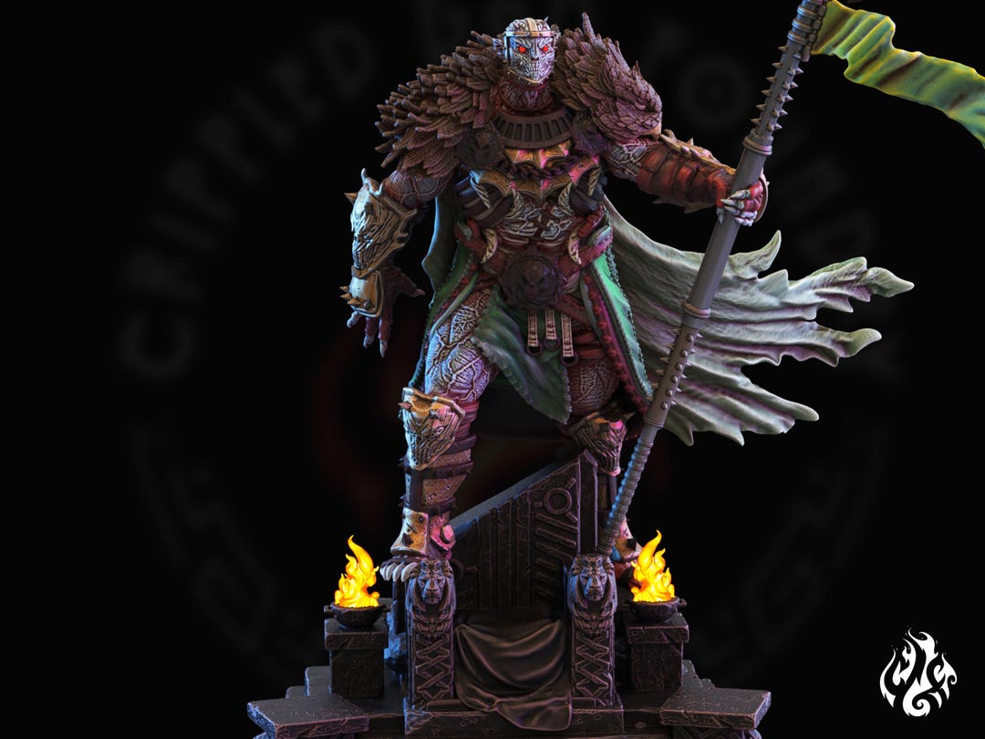 Iwrevras, the Bone Lord | RPG Miniatures for Dnd Tabletop Wargames | 32 ...
