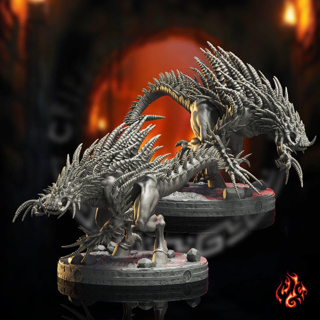 Spiked Fiends | RPG Miniatures for Dnd Tabletop Wargames | 32 Mm Scale ...