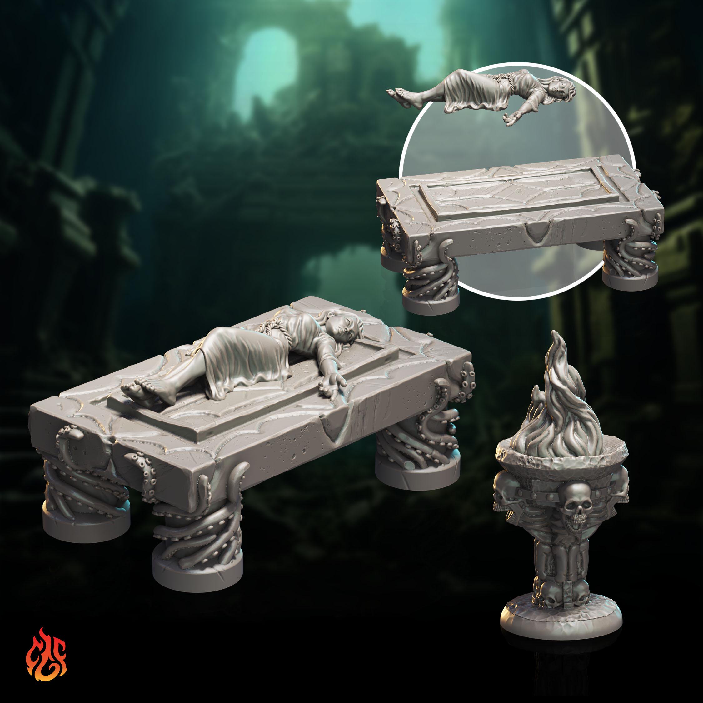 Altar of Sacrifice | RPG Terrain Pieces and Props for Dnd Tabletop ...