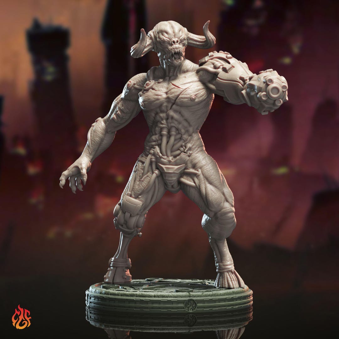 Cyber Fiend | Sci-fi RPG Tabletop Wargame Miniatures | 32 Mm Scale ...