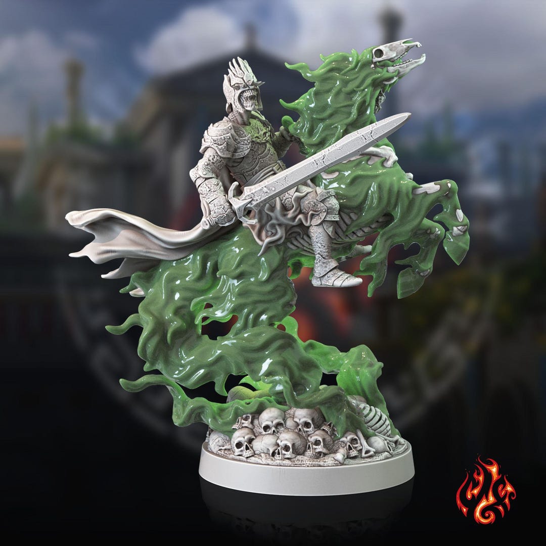 Wraith Knight | Miniature for Fantasy Rpg Tabletop Games, 32 Mm Scale ...