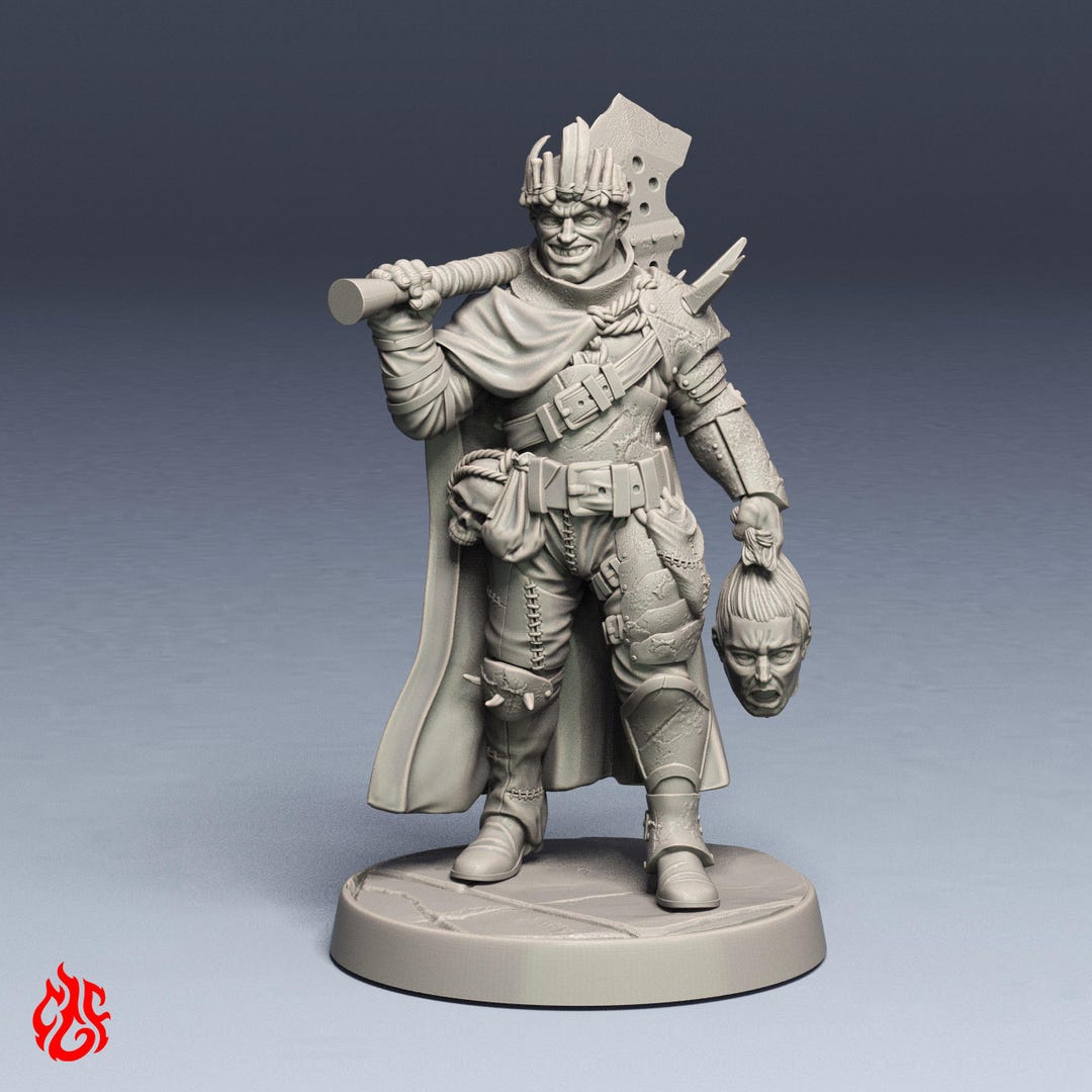 Bandit Lord | RPG Miniatures for Dnd Tabletop Wargames | 32 Mm Scale ...