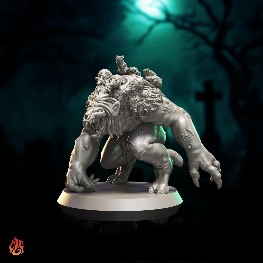 Rat King Abomination | Miniature for Fantasy Rpg Tabletop Games, 28-32 ...
