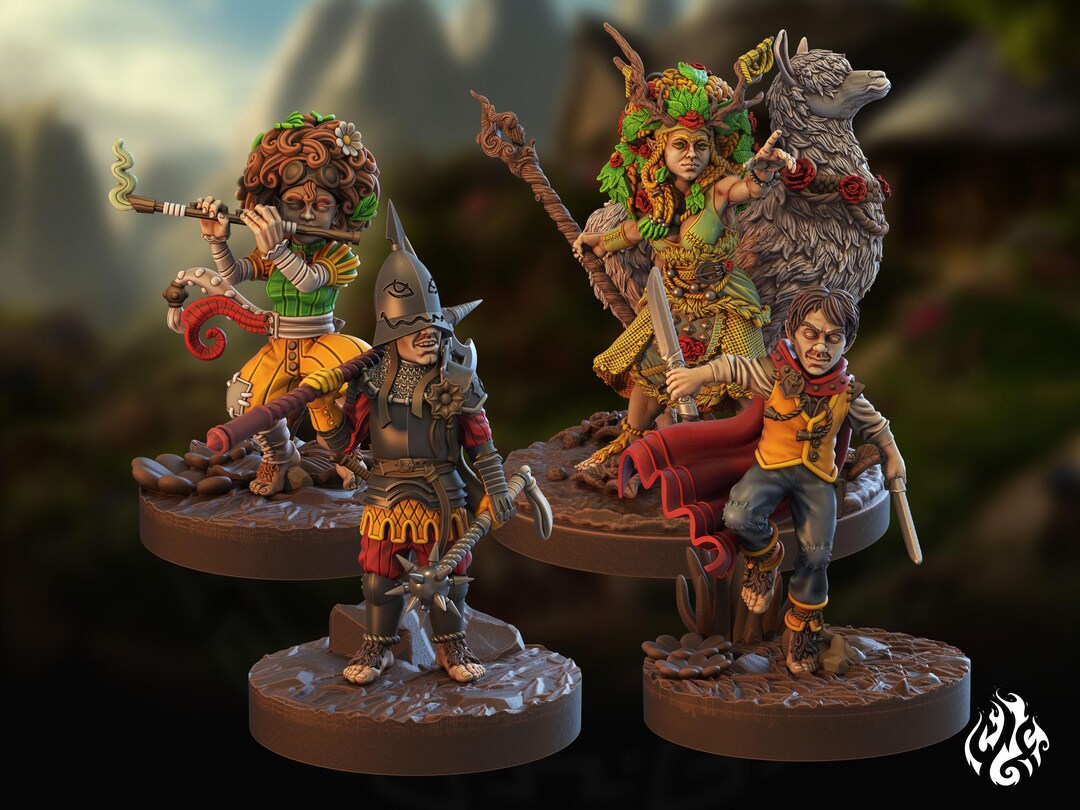 Halfling Heroes | Miniature for Fantasy Rpg Tabletop Games, 28-32 Mm ...
