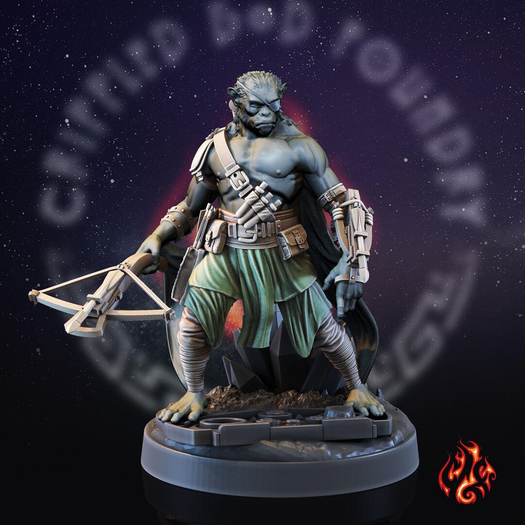 Hallek, the Hadozee Rogue | RPG Miniatures for Dnd Tabletop Wargames ...