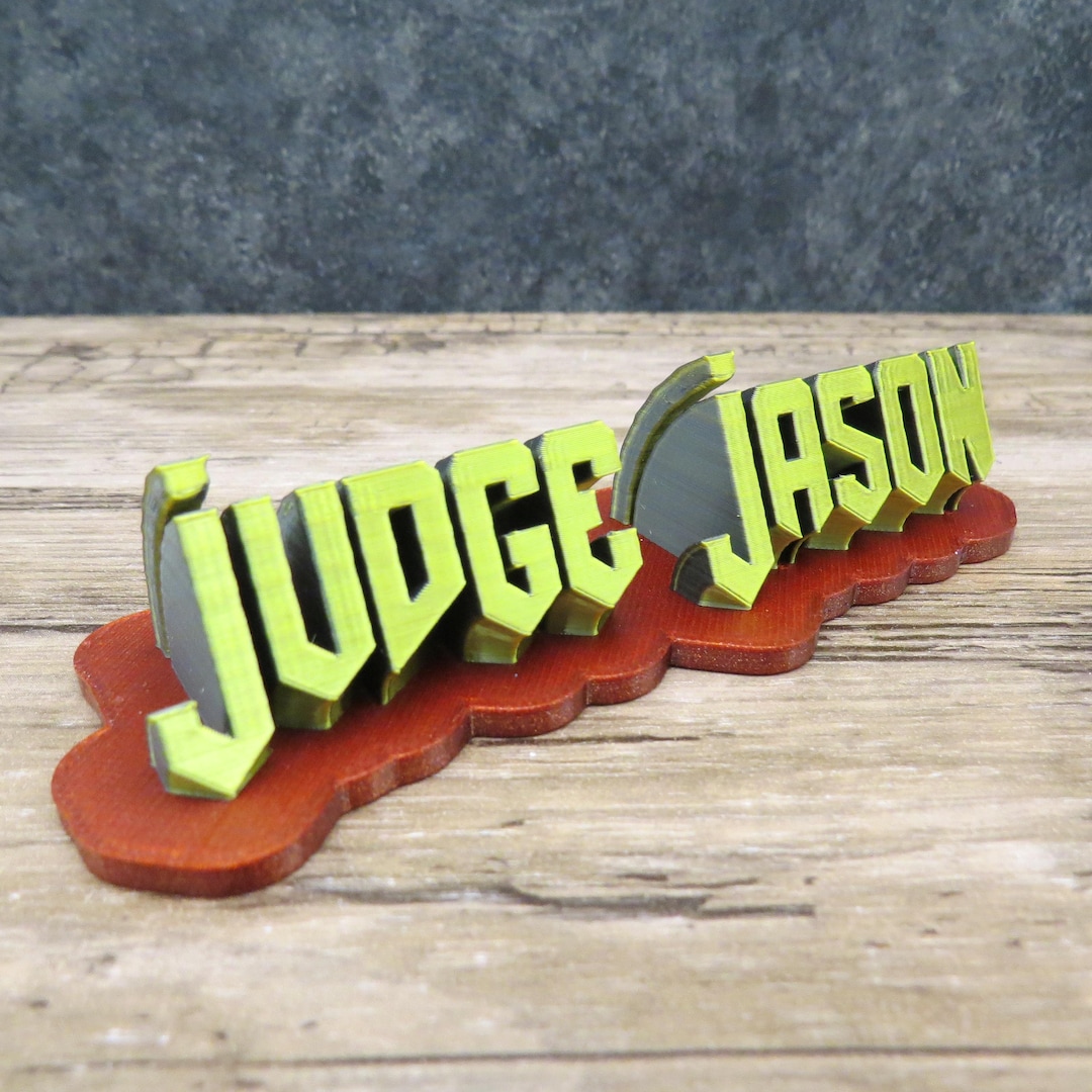 Custom 3D Printed Name Plate With Custom Fonts & Colors - Gift for ...