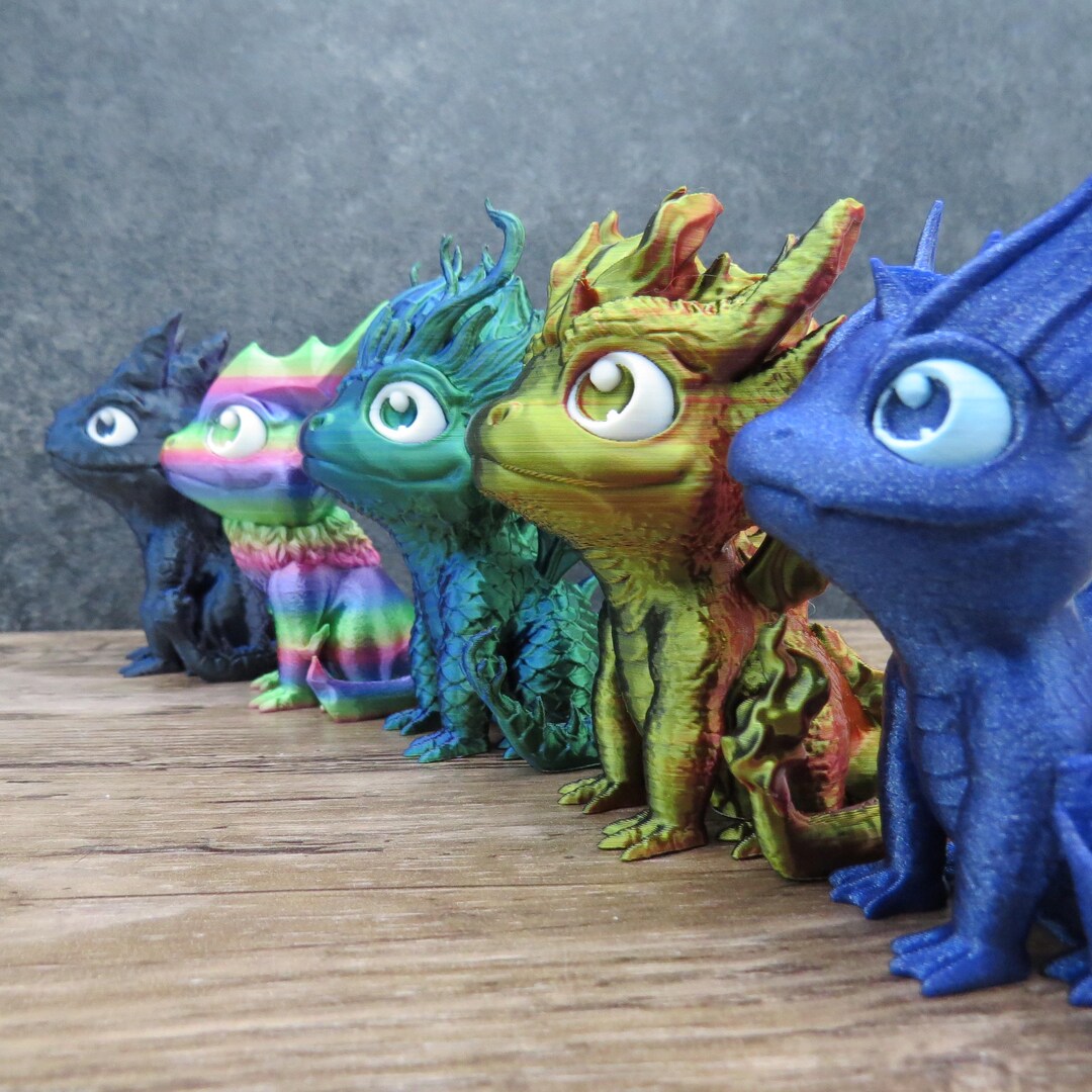 Choose 2 Baby Dragons - 5 Different Styles - Fantasy Decor - Etsy