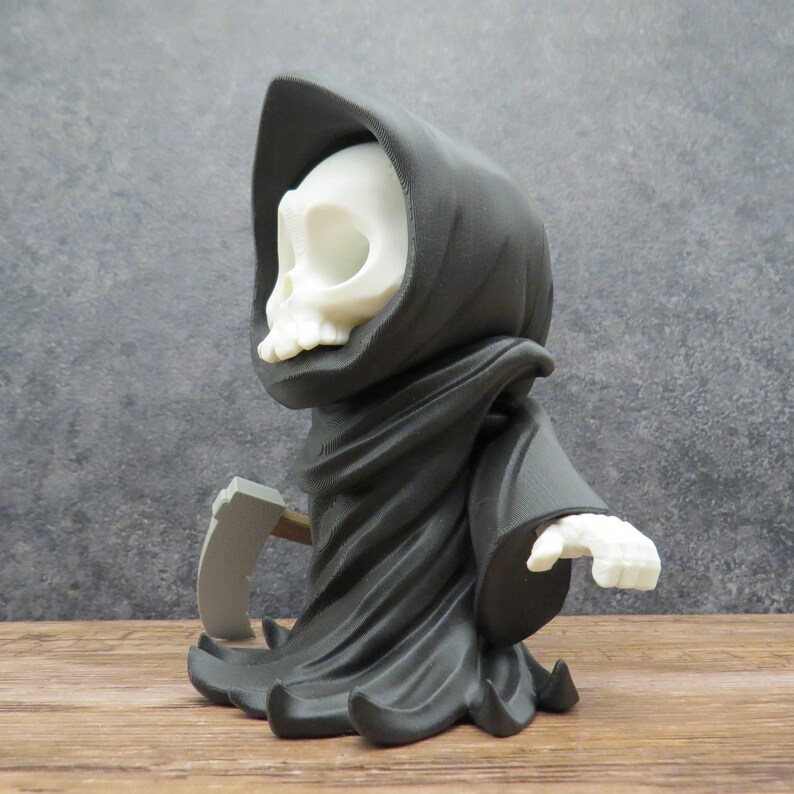 Grim Reaper Figure - Gothic Home Decor - Unique Gift Figurine - Dark ...