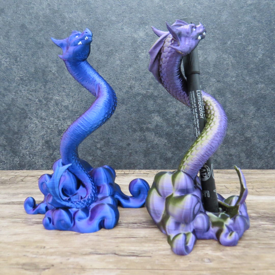 Unique Dragon Pen Holder - Pen Stand - Office Decor - Desk Accessories ...