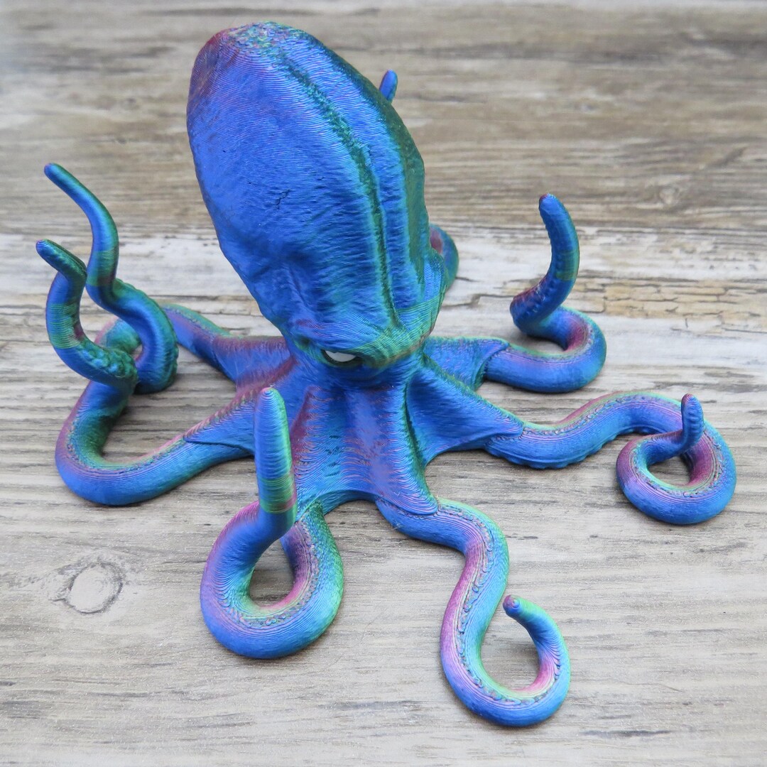 Octopus Kraken Desk Toy Organizer I Unique Desk Decor - Quirky Tech - Etsy