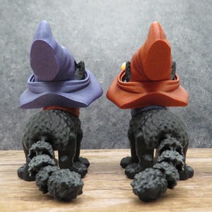 Wizard Whiskers - Flexi Black Cat With Wizard Hat - 3D Printed Magical ...