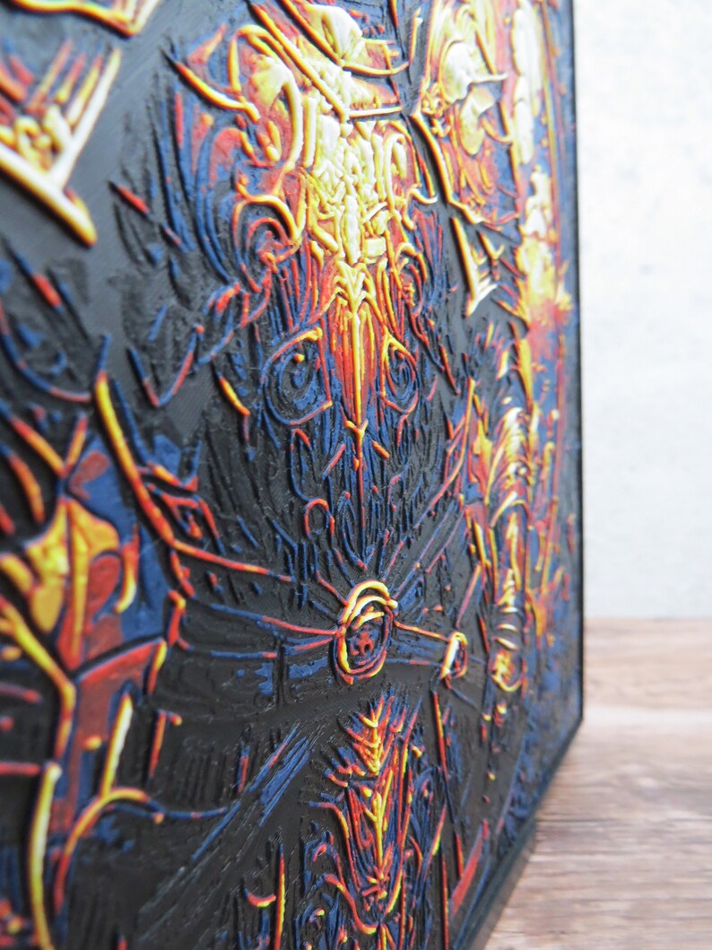 Medieval Knight Hueforge 3D Print Mural Wall Decoration Ancient Warrior ...