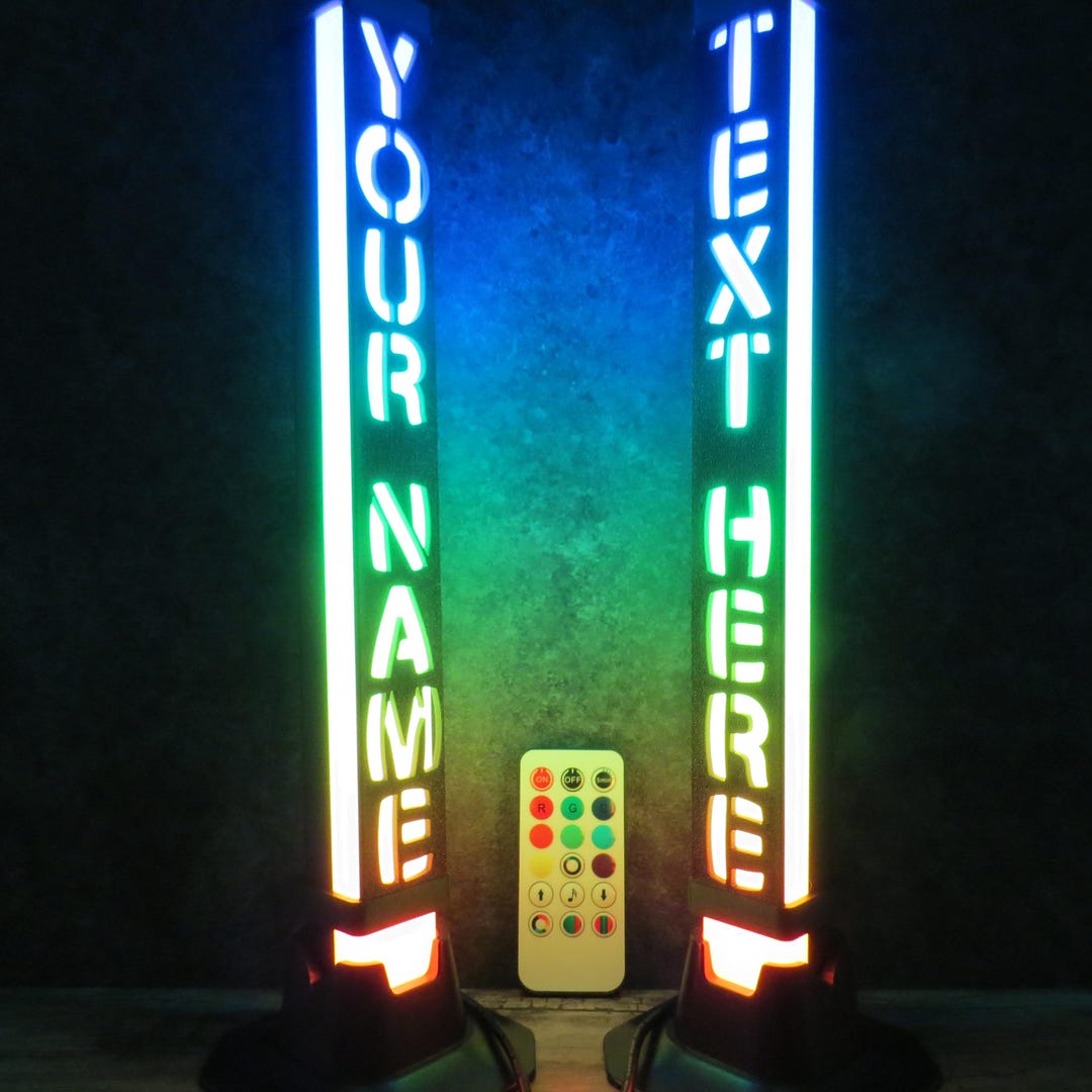 Personalized Custom Gamertag Light Sign Custom Gamer Tag Sign ...
