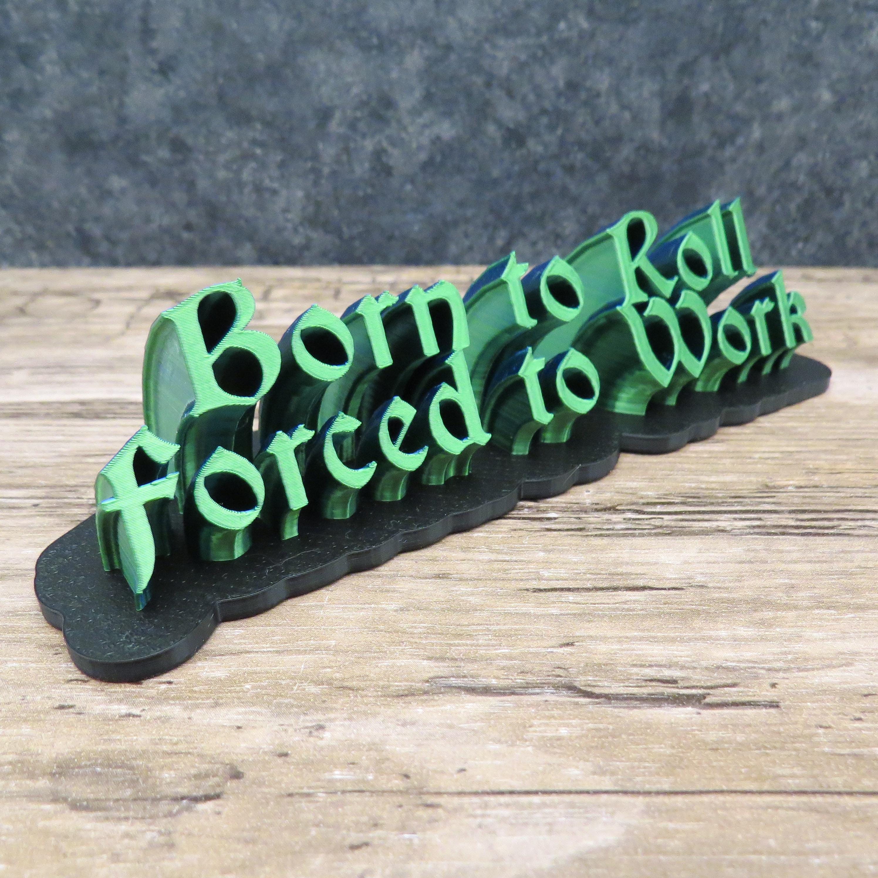 Custom 3D Printed Name Plate Personalized Desk Sign With Custom Fonts ...