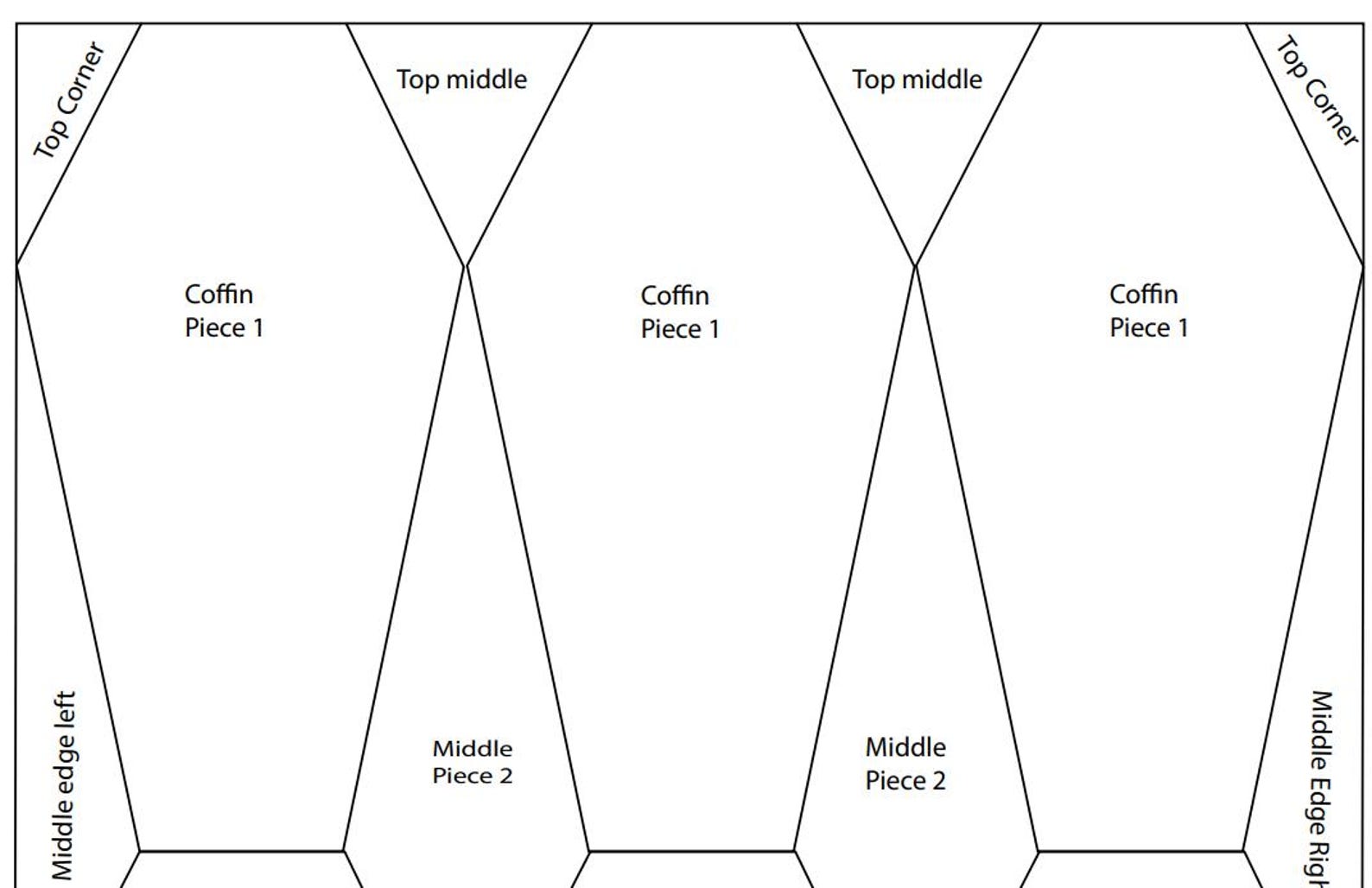 EPP Coffin Quilt Template - Etsy