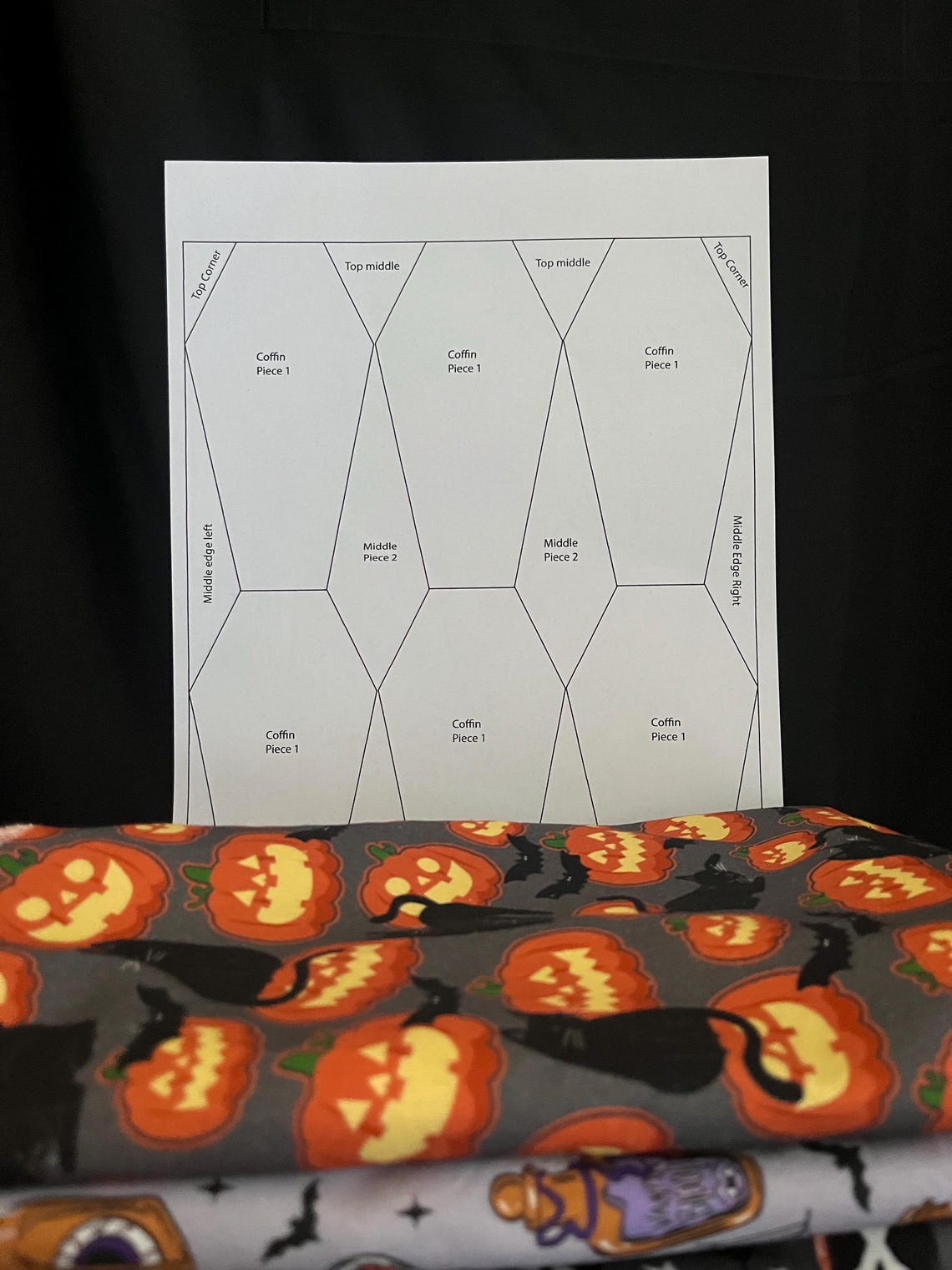 EPP Coffin Quilt Template - Etsy