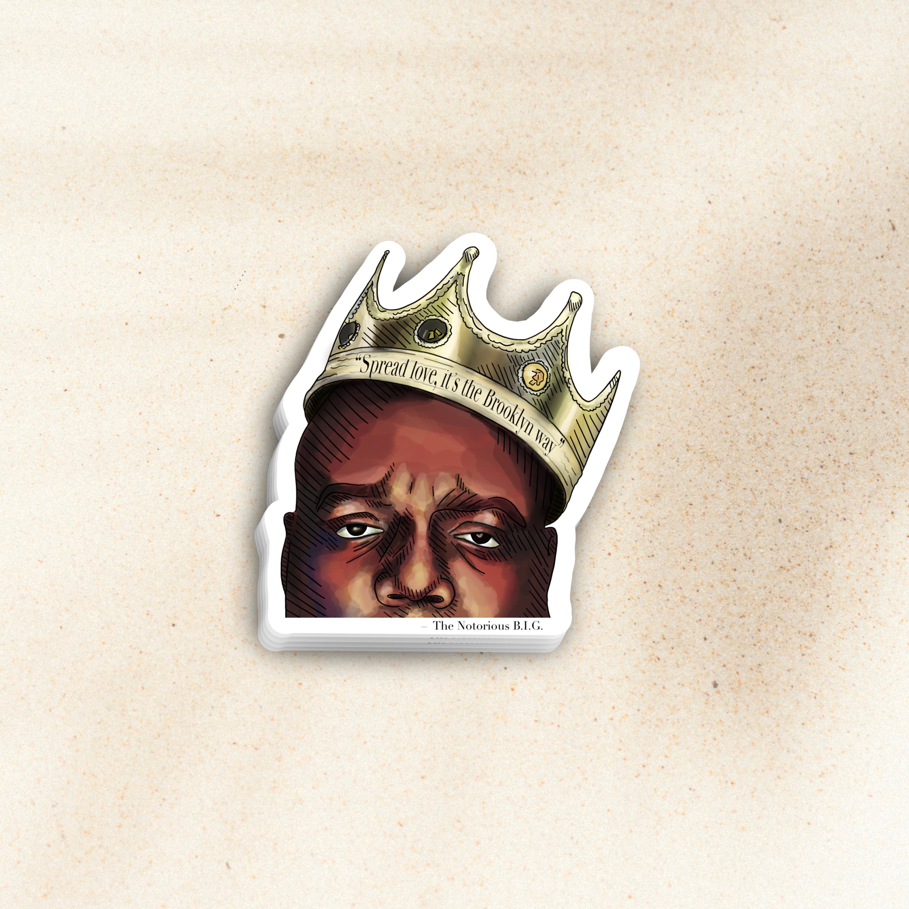 The Notorious B.I.G Sticker Biggie Sticker Big Smalls | Etsy