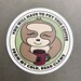 Coffee Sloth Sticker | Cute Sloth Custom Vinyl Sticker | Waterproof ...