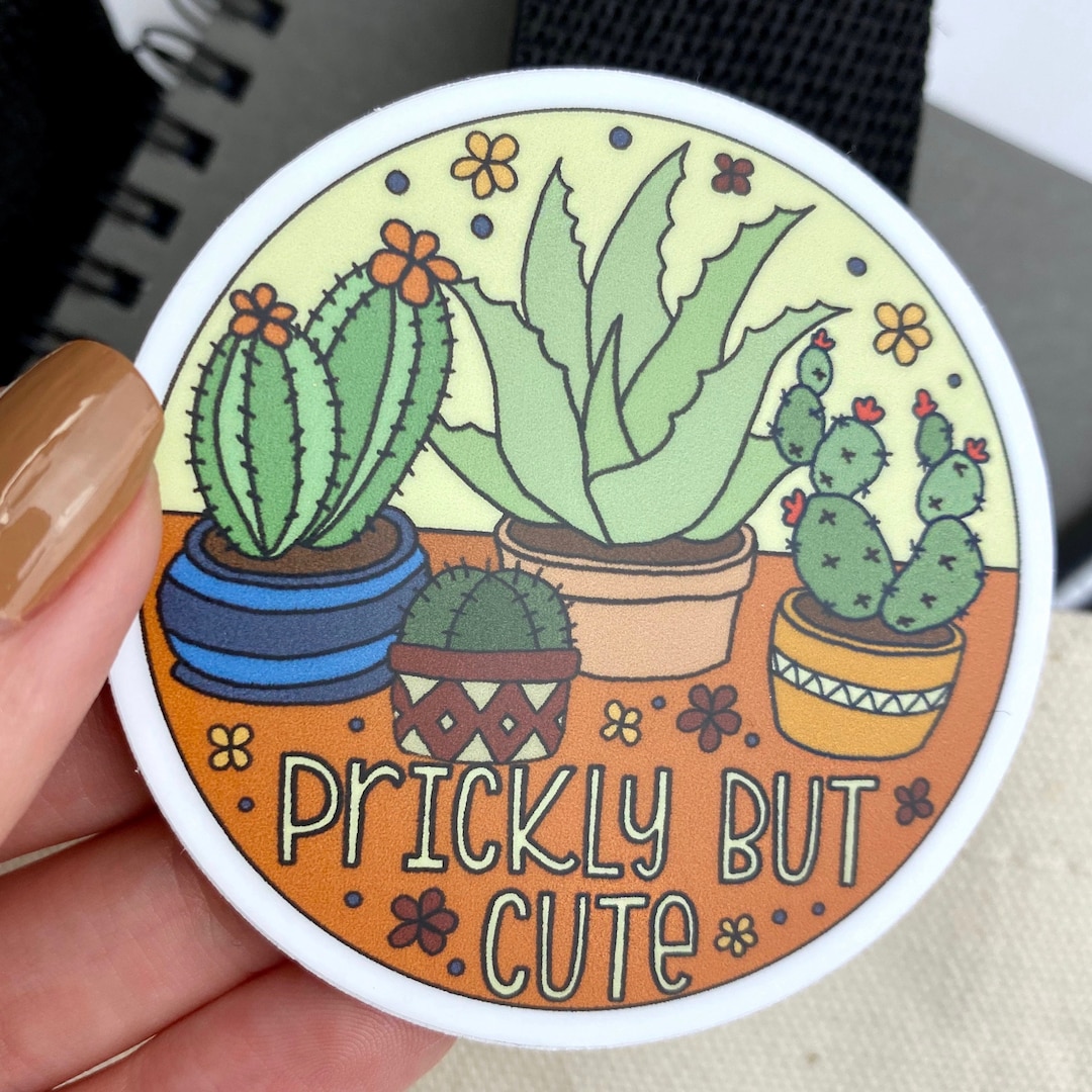 Succulent Sticker | Cute Succulent + Cactus Custom Vinyl Sticker | Cute ...