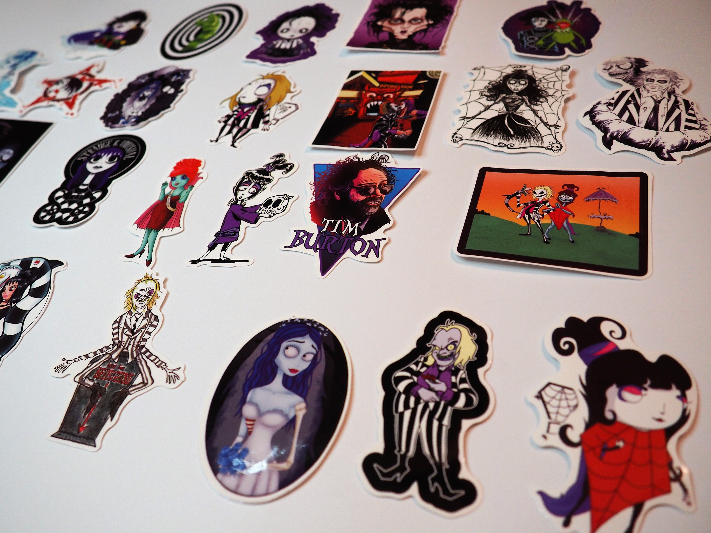 60 piece set Tim Burton movie Vinyl Stickers | Etsy