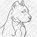 Pitbull Outline PNG Collection Set 2, Pitbull File for Shirts, Pitbull ...