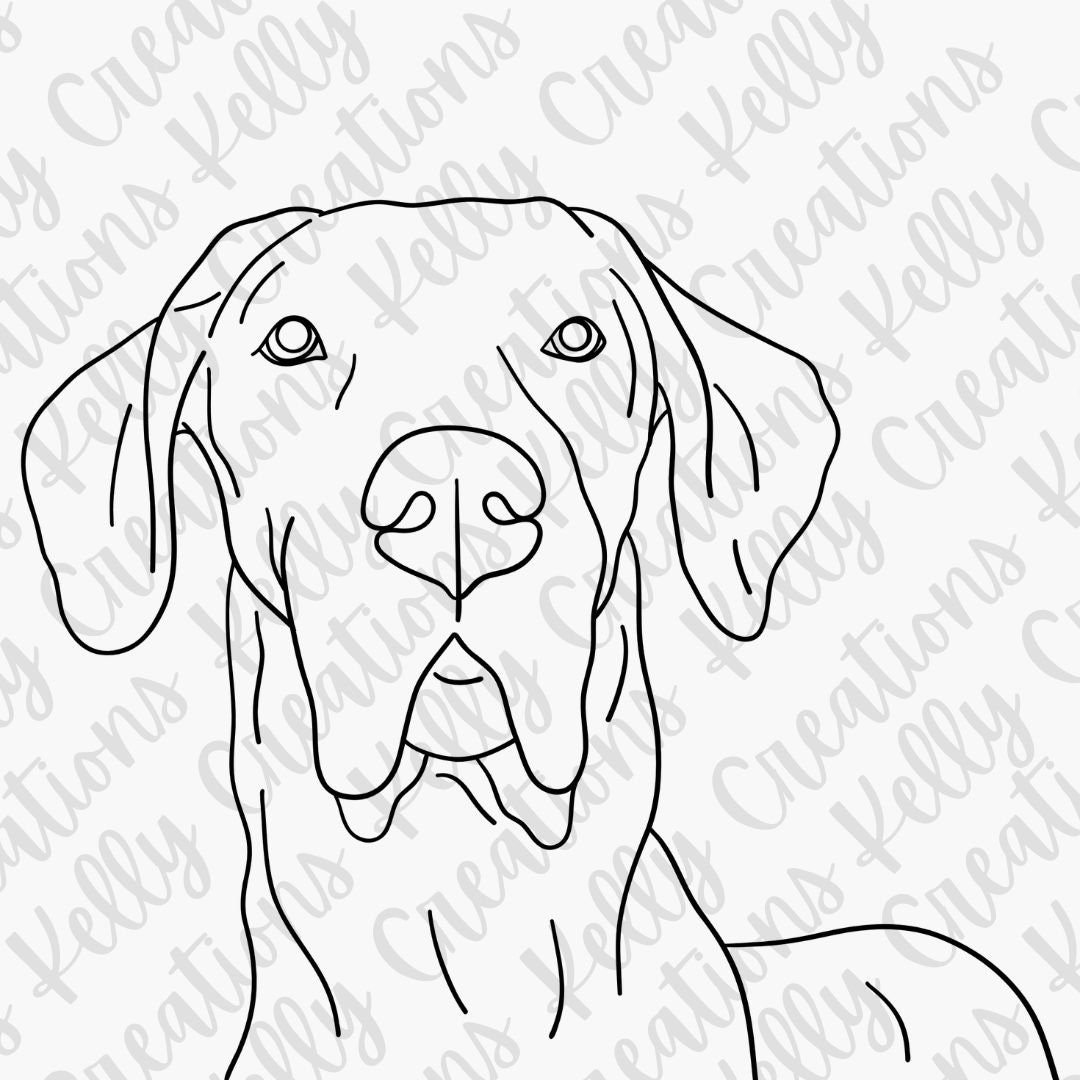 Great Dane Dog Outline PNG Bundle - Etsy