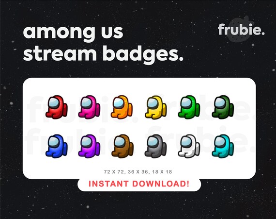Among Us Twitch Sub Badges / Bit Badges | Etsy