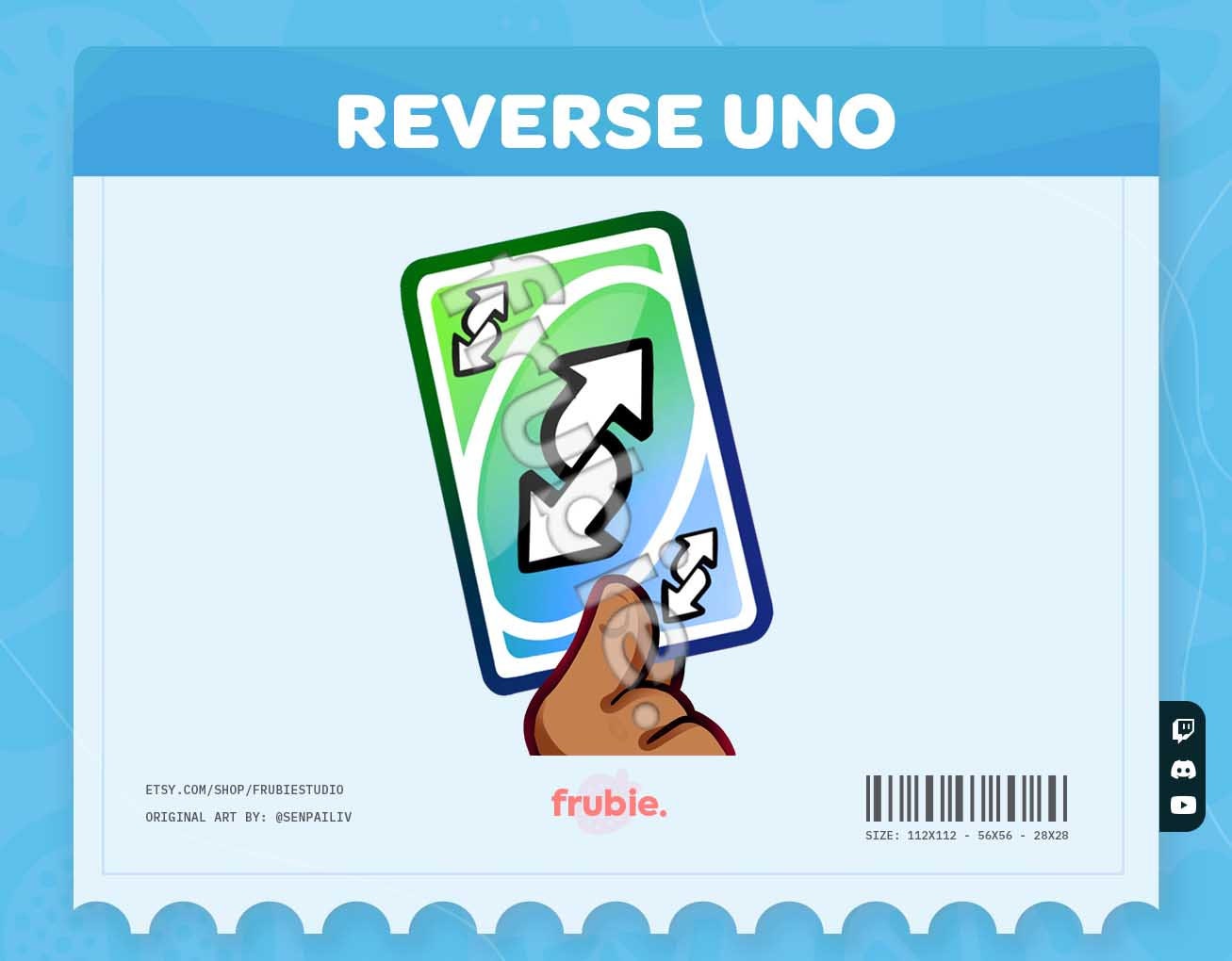 UNO Reverse Card Emote / Twitch Emote / Discord Emote / Cute / - Etsy UK