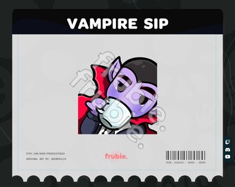 Halloween Vampire Twitch Emotes | Etsy