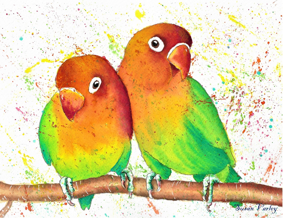 Love Birds Digital Download Print 4JPEG FILES Included - Etsy