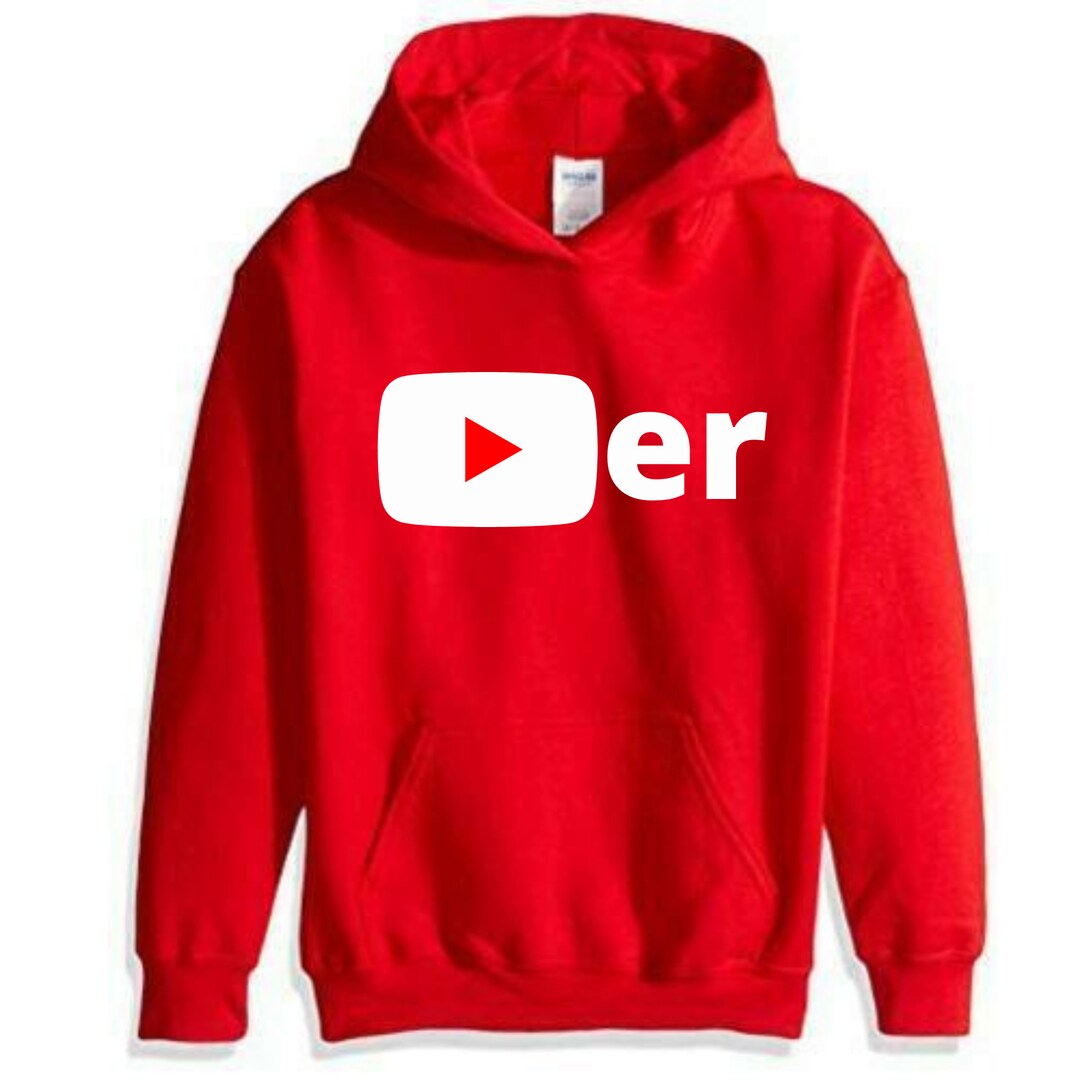 KIDS YOU TUBE Hoody , Personalised Custom Hoodie Youtuber Channel - Etsy