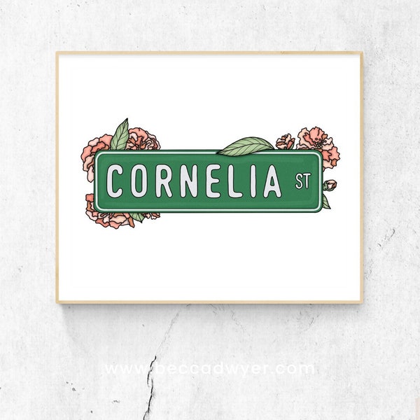 Cornelia Street Sign - Etsy