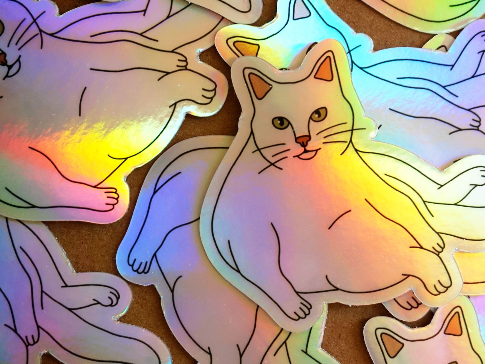 Pegatina de gato / pegatinas de gato / pegatina de gato lindo | Etsy