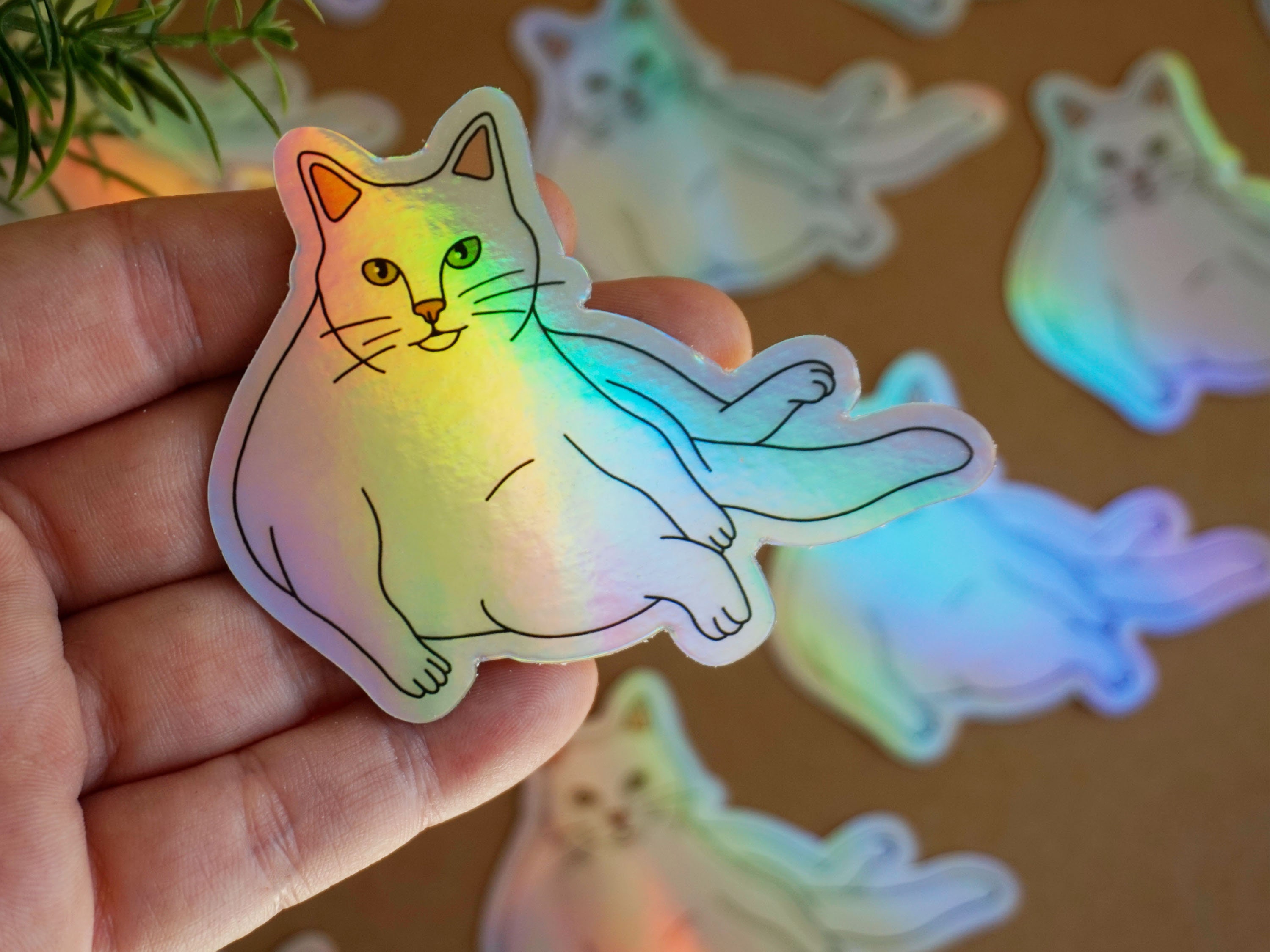 Pegatina de gato / pegatinas de gato / pegatina de gato lindo | Etsy