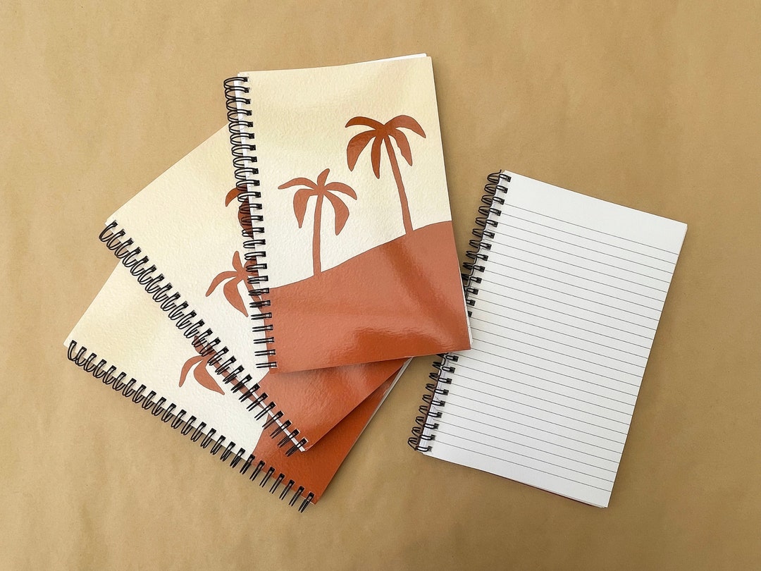 Palm Tree Spiral Notebook Ruled Line Spiral Notebook Softcover Journal ...