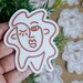 Woman Line Drawing Sticker Vinyl Sticker for Laptops Minimalist Woman ...