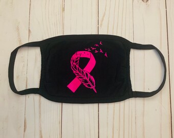 Fight Cancer Face Mask Fight for A Cure Face Covering, - Etsy