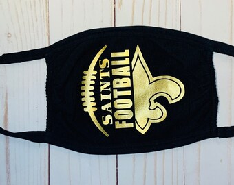 New Orleans Saints Face Mask/ New Orleans Saint/ Saint Face - Etsy