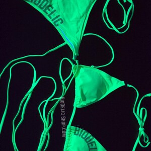 Neon Bodysuit Green GLOW UV Reactive Rave Outfit. Fishnet Mesh Bodycon ...