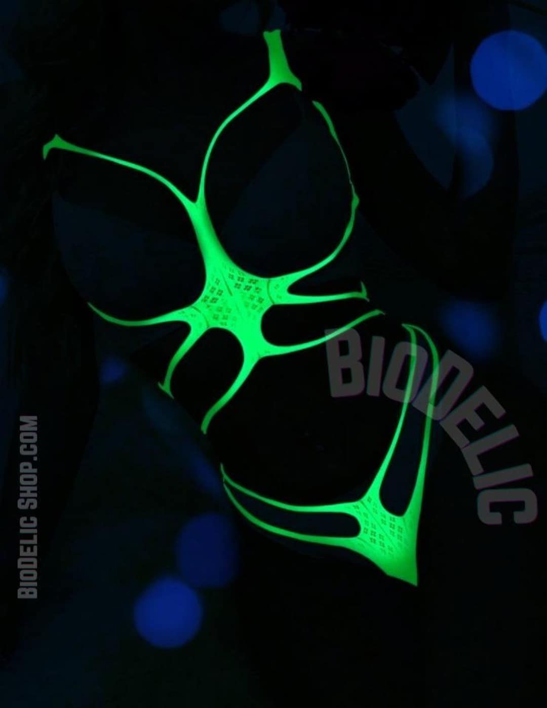 Neon Green Fishnet Bodysuit: UV Reactive Rave Festival Leotard - Etsy