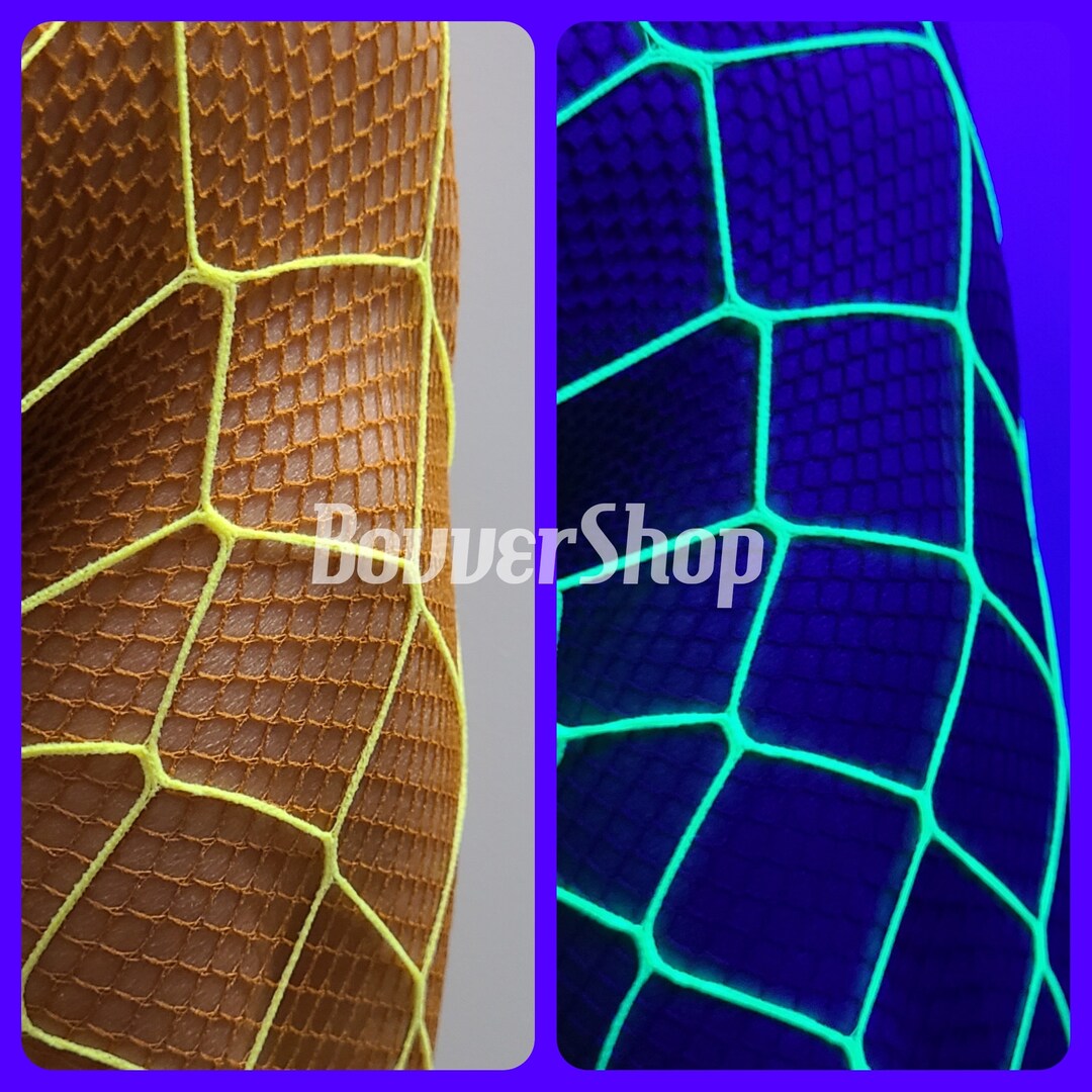 Glow in the Dark Rave Fishnets, Neon UV Reactive Tights Unique Rave ...